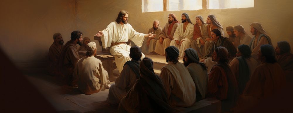 Jesus teaching disciples illustration historical | Free Photo ...