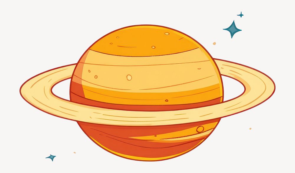 Ringed planet astronomy space rings | Free Vector - rawpixel