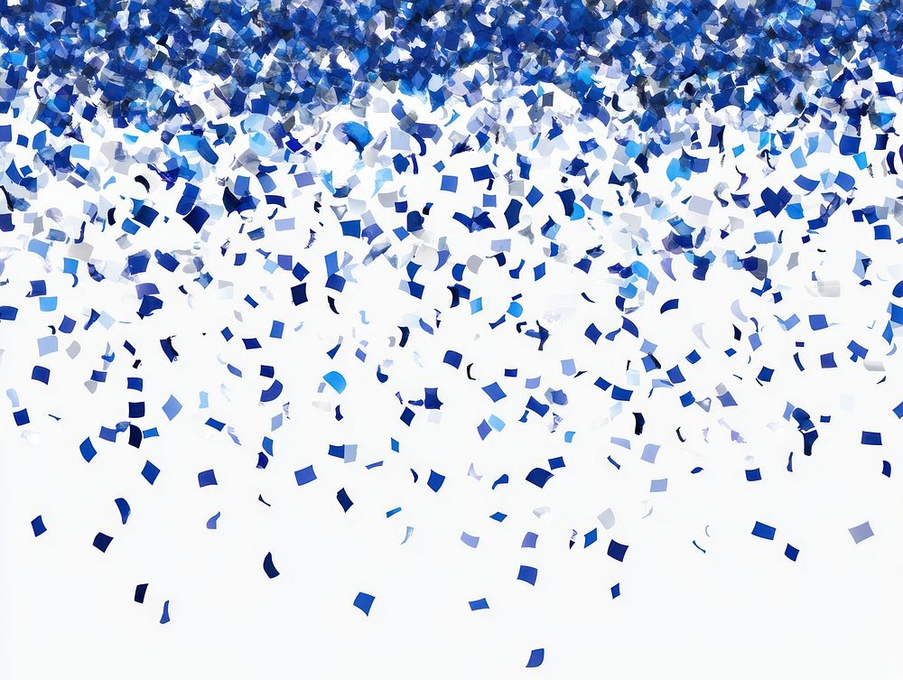 Blue confetti falling background blue | Free Photo Illustration - rawpixel