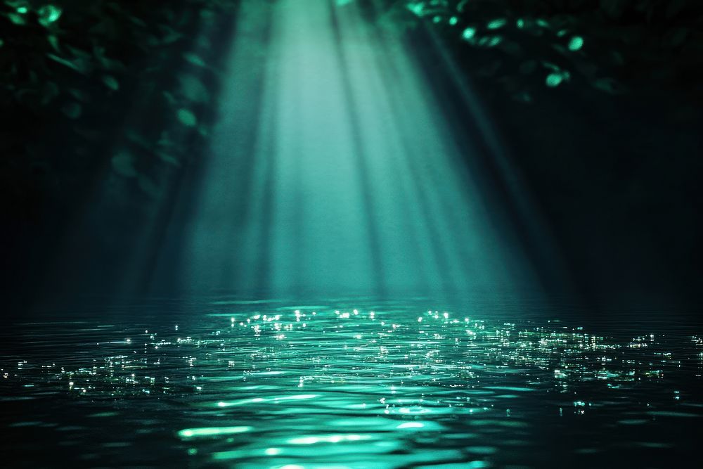 Emerald green light rays shining | Free Photo - rawpixel