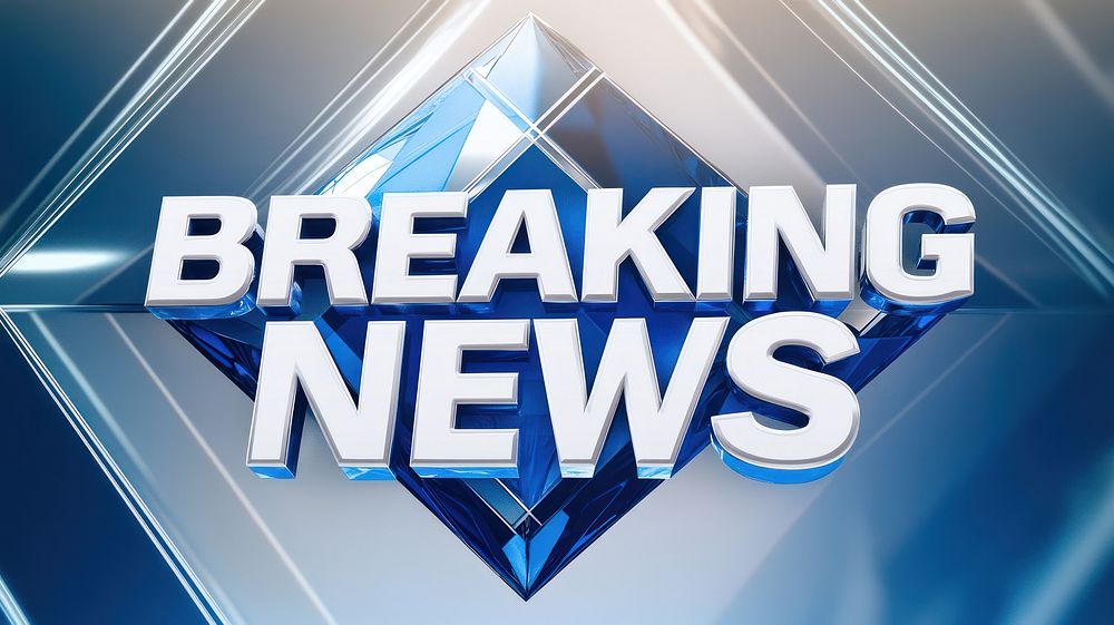 Breaking logo blue news | Free Photo Illustration - rawpixel