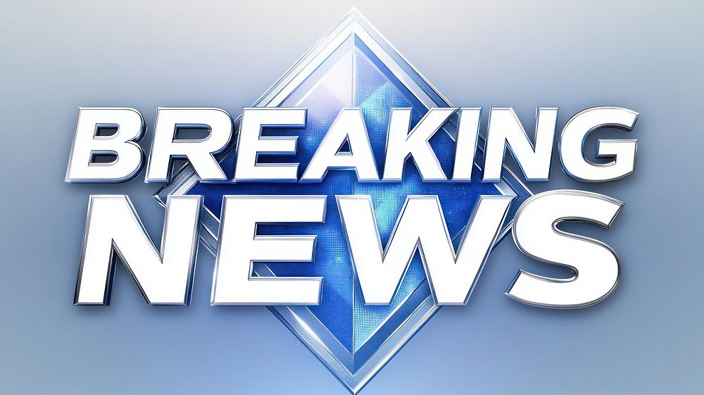 Breaking logo blue news | Free Photo Illustration - rawpixel