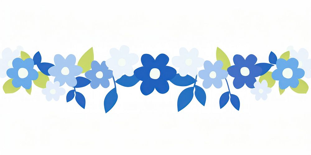 Spring flowers border illustration graphics | Free Photo Illustration ...