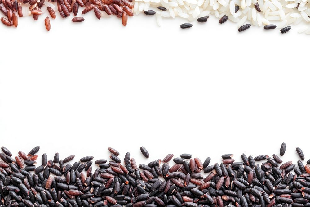 Riceberry rice border ingredients background | Free Photo - rawpixel