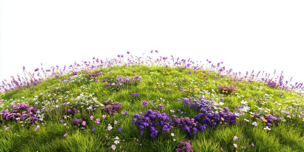 Flowers spring meadow landscape. | Free Photo - rawpixel
