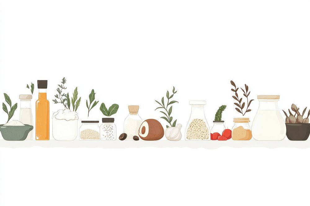 Food Ingredient line horizontal border | Free Photo Illustration - rawpixel