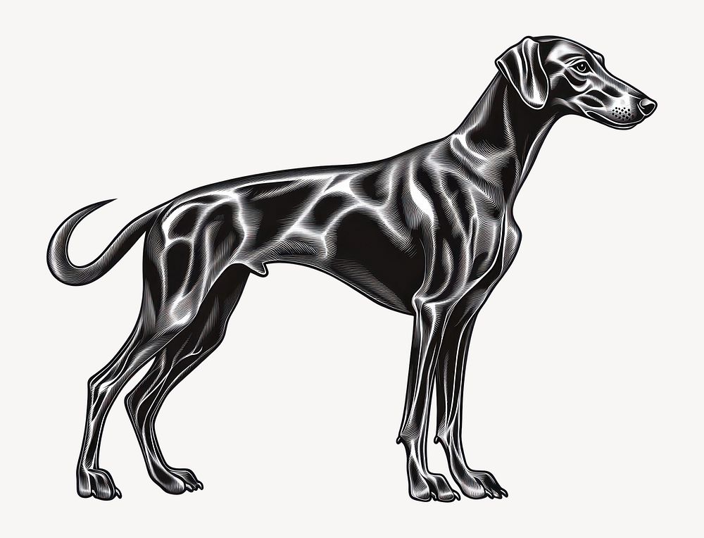 Simple greyhound dog full body | Free Vector - rawpixel