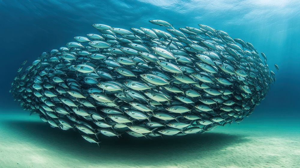 Herring fish school underwater aquatic | Free Photo - rawpixel