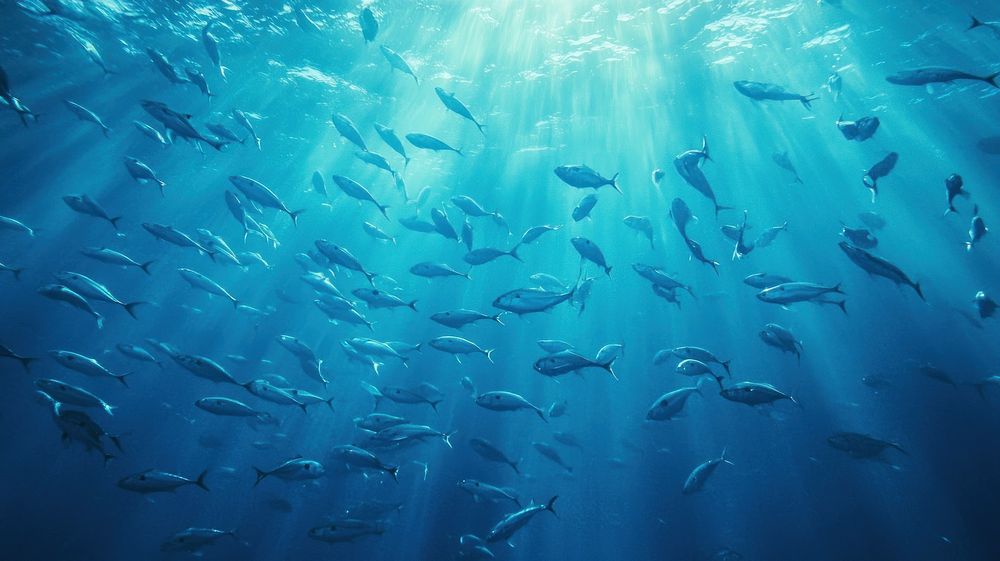 Herring fish school underwater aquatic | Free Photo - rawpixel