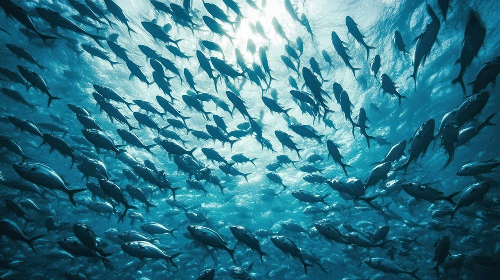 Herring fish school underwater aquatic | Free Photo - rawpixel