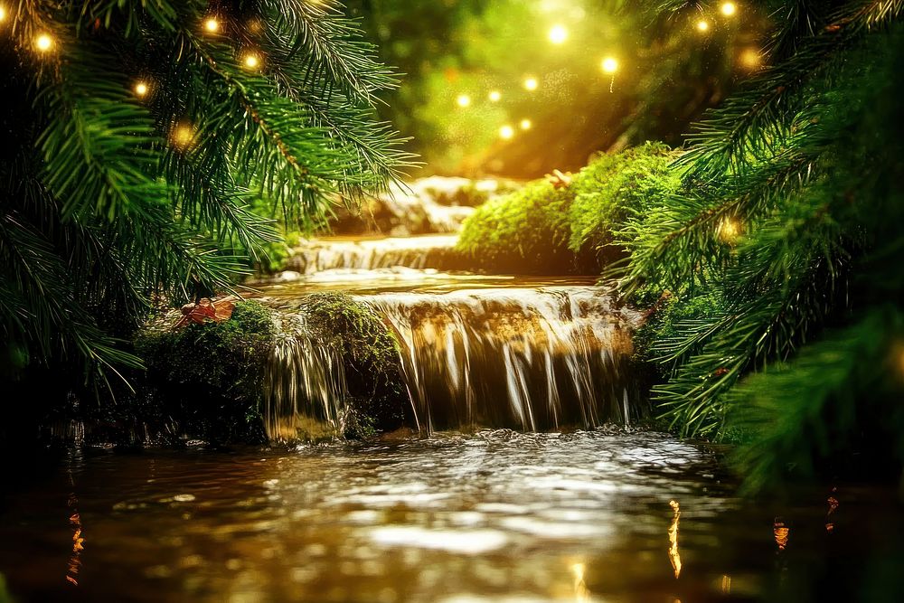 Summer creek water waterfall outdoors. | Free Photo - rawpixel