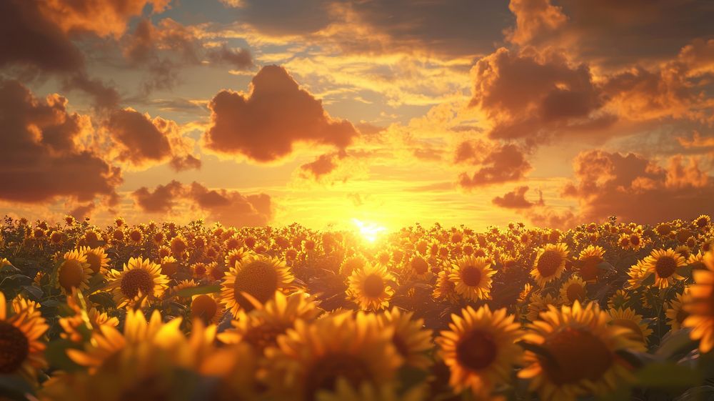 Sunflower field sunflowers outdoors scenery | Free Photo - rawpixel