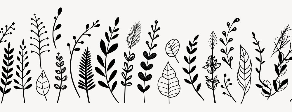 Leaf Border Clipart leaves leaf | Free Vector - rawpixel