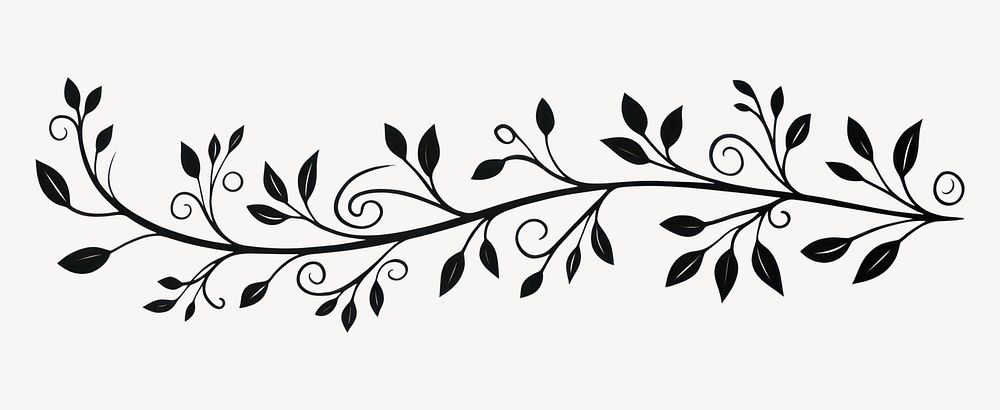 Leaf Border Clipart illustration decorative | Free Vector - rawpixel