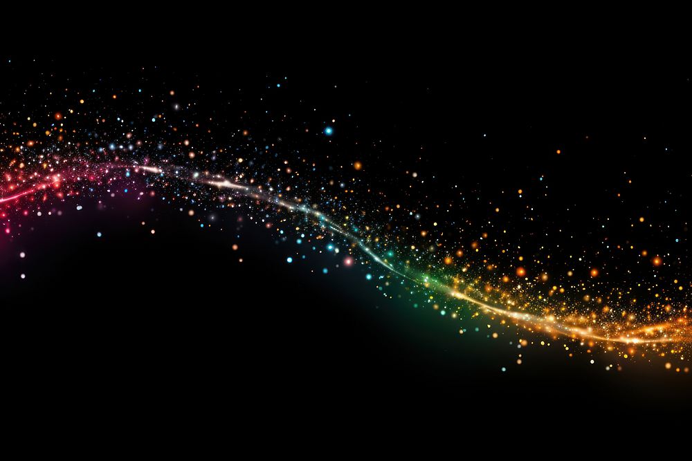 Colorful particle border effect background | Free Photo Illustration ...