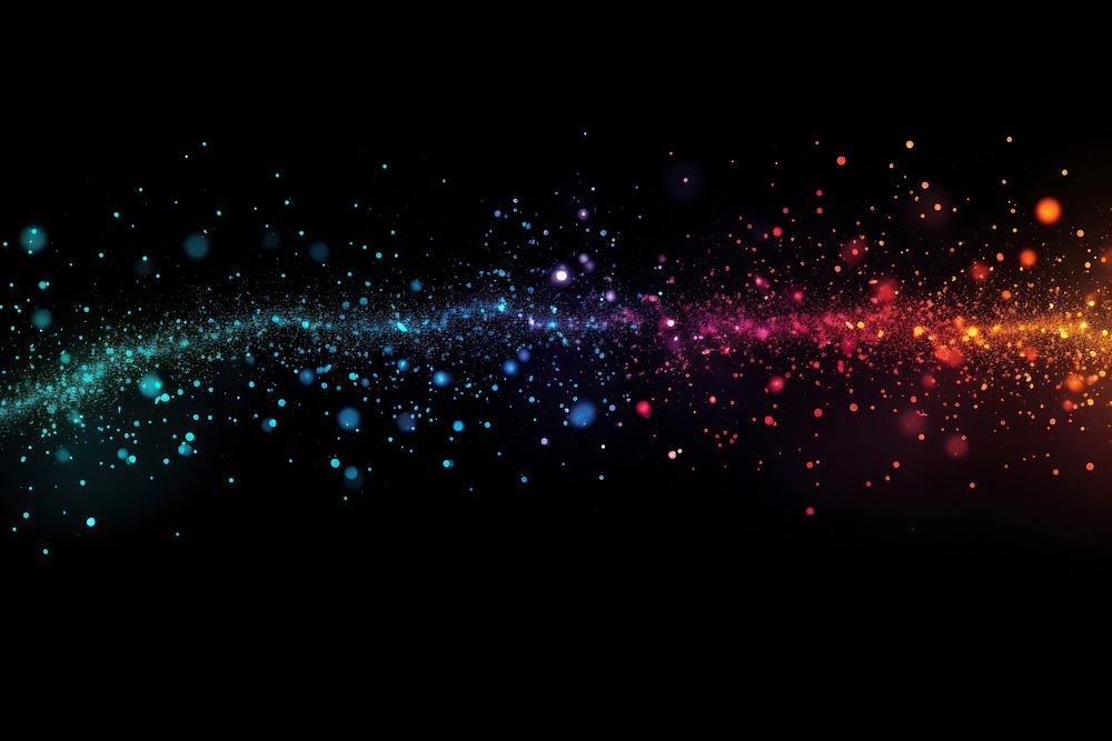 Colorful particle border effect space | Free Photo Illustration - rawpixel