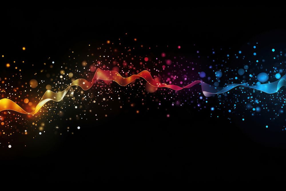 Colorful particle border effect fireworks | Free Photo Illustration ...