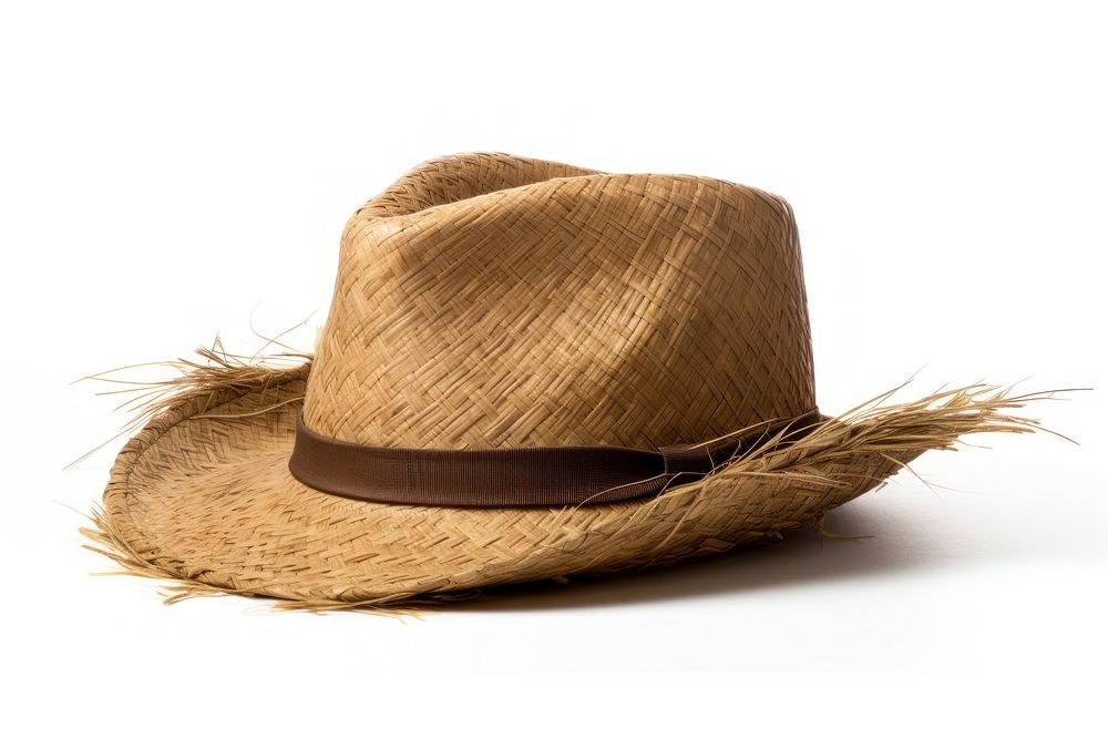 Straw fedora hat countryside accessory. | Free Photo - rawpixel