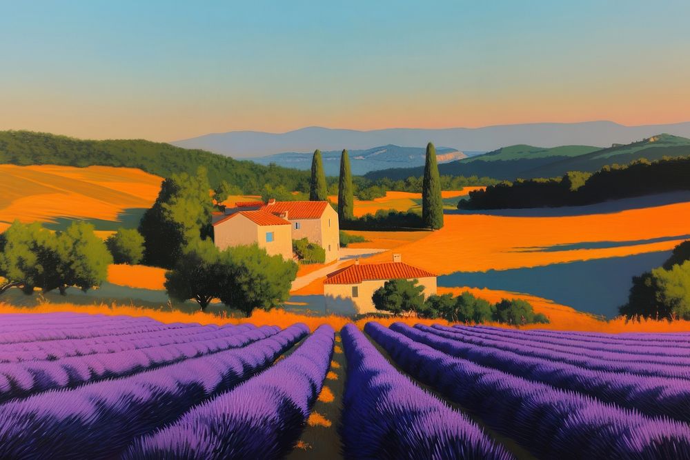 Provence france countryside landscape lavender. | Free Photo ...