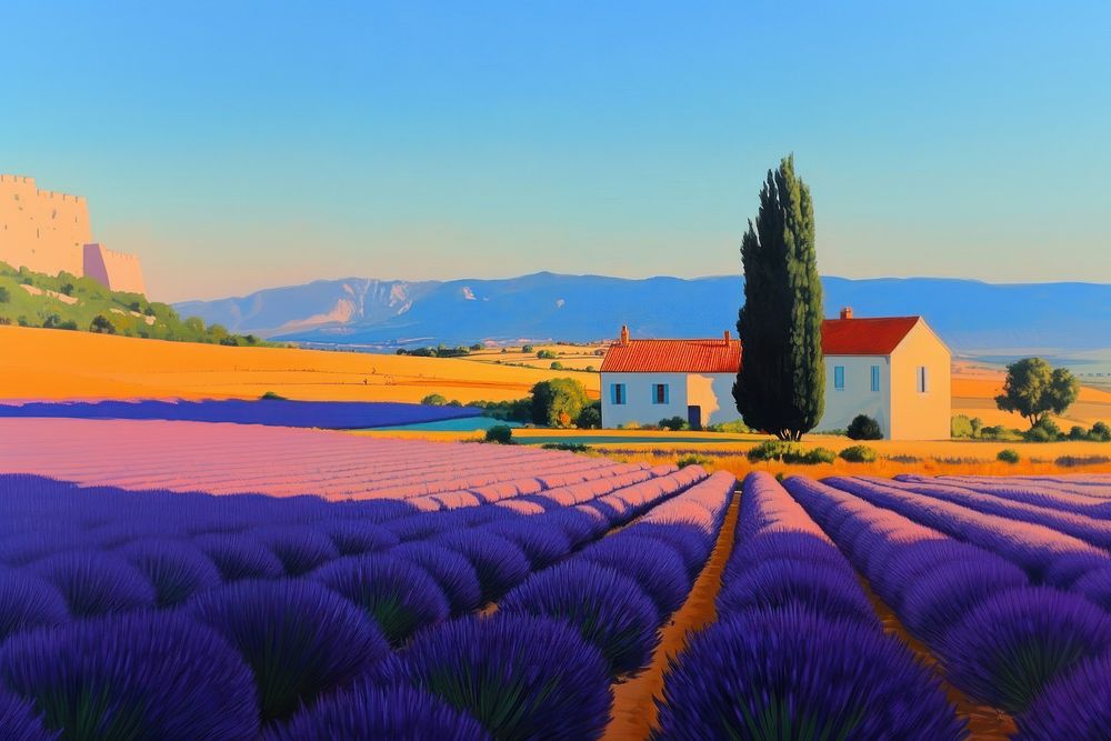 Provence france countryside landscape lavender. | Free Photo ...