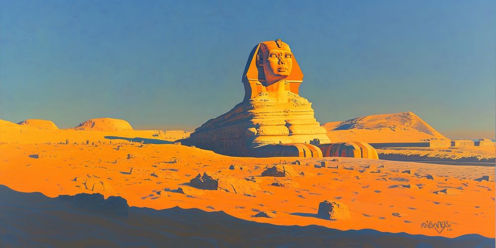 Pyramids sphinx landmark egypt historical | Free Photo Illustration ...