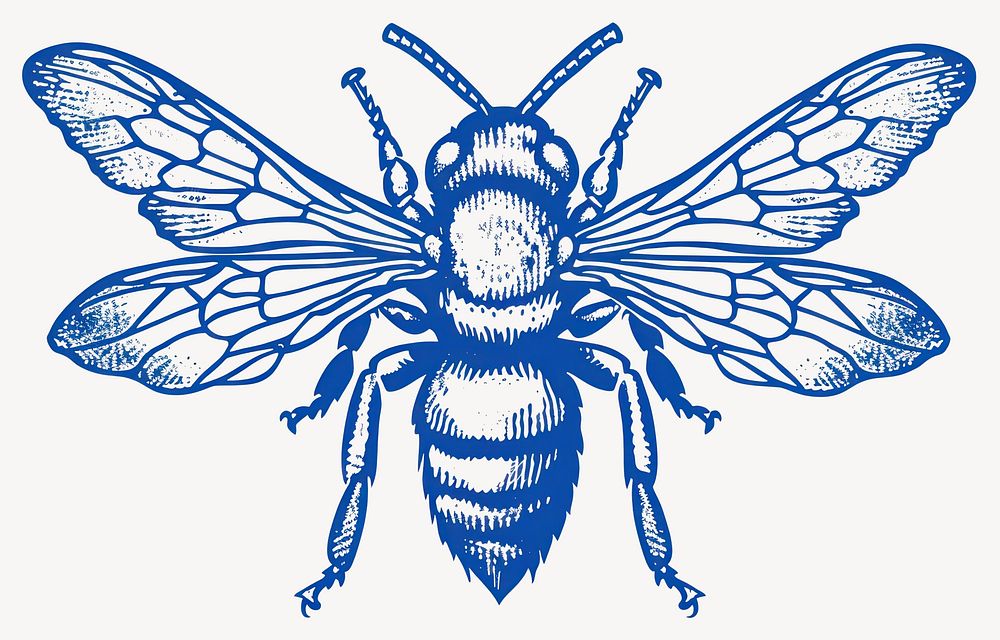 Hand drawn bee drawing insect | Free Vector - rawpixel