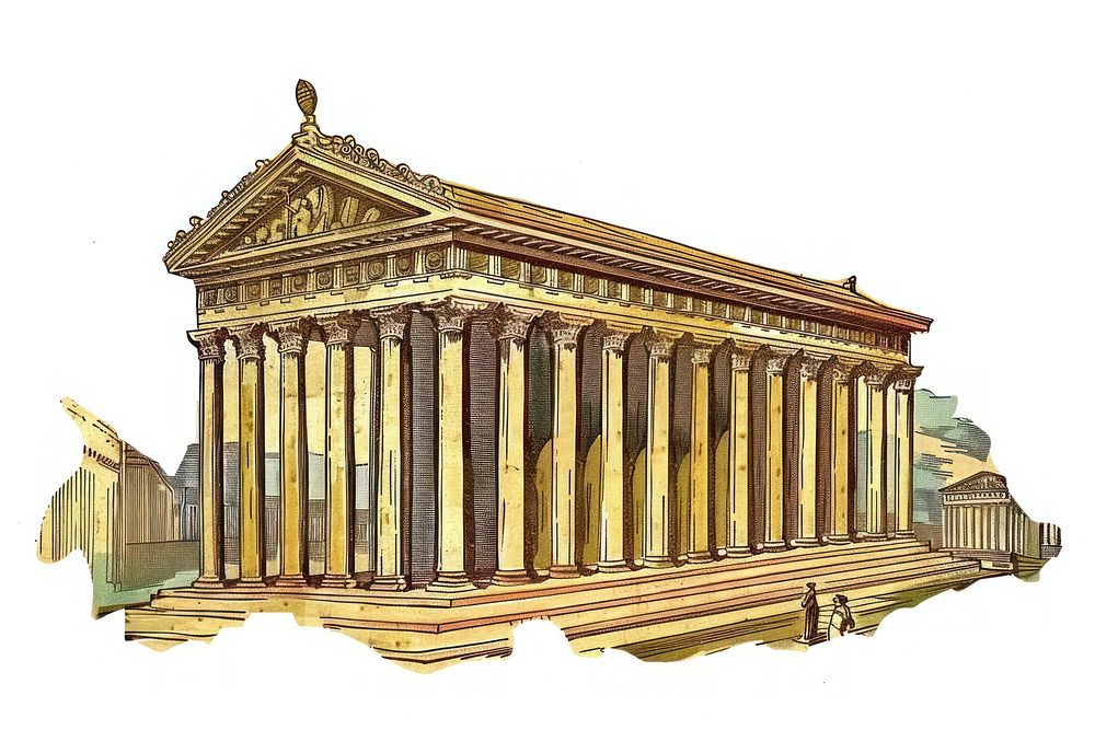 Classical architecture illustration building columns | Free Photo ...