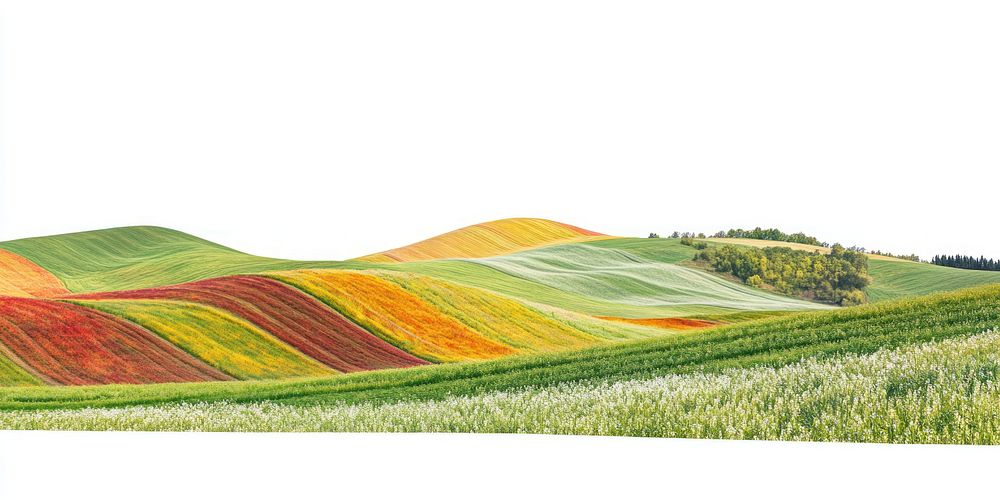 Hilly spring farm fields countryside | Free Photo - rawpixel