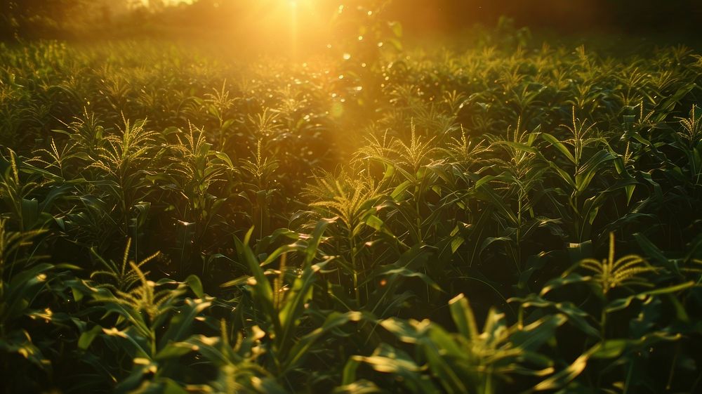 Leaves corn sun sunset plants | Free Photo - rawpixel