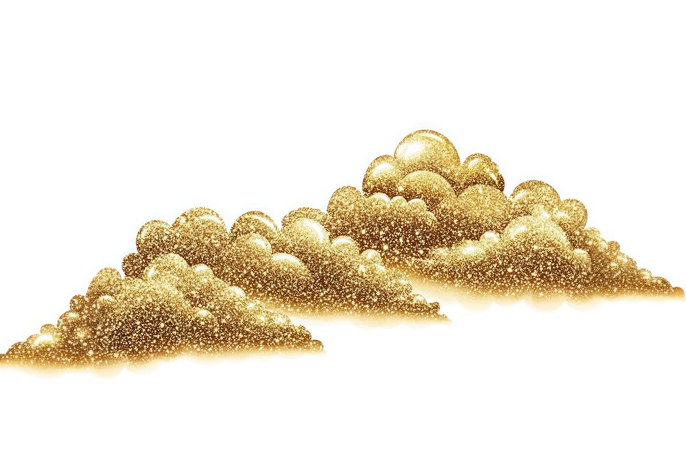 Gold glitter cloud clouds decorative | Free Photo Illustration - rawpixel