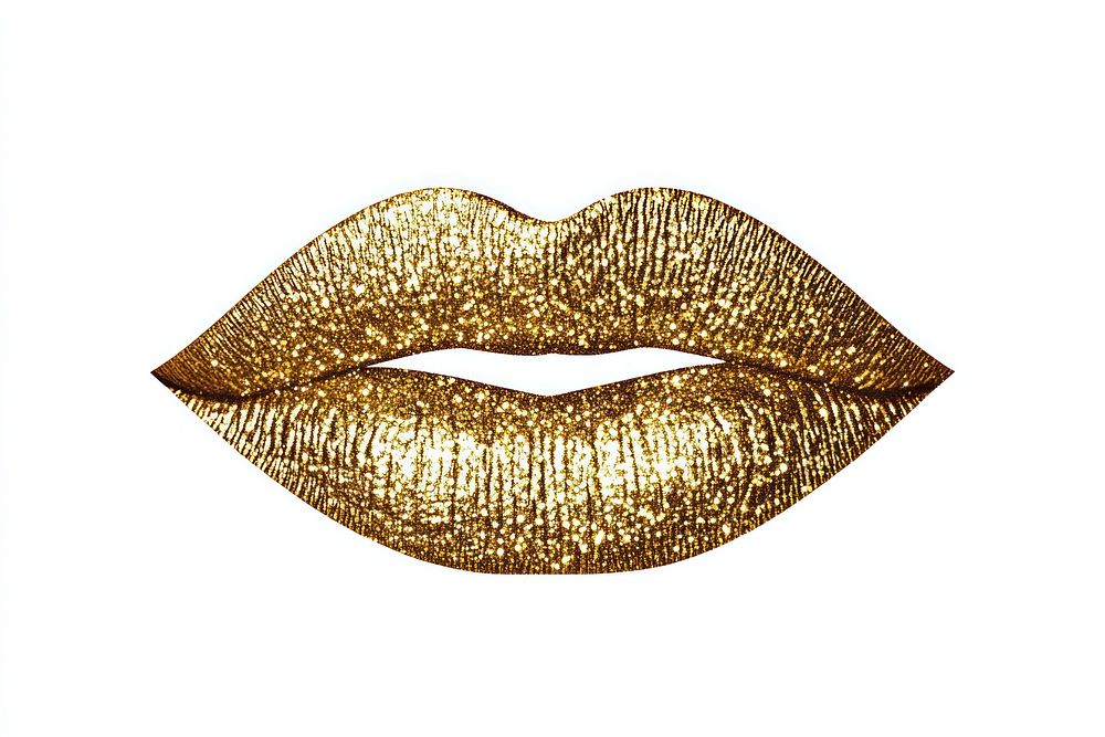 Gold glitter lips art illustration | Free Photo Illustration - rawpixel