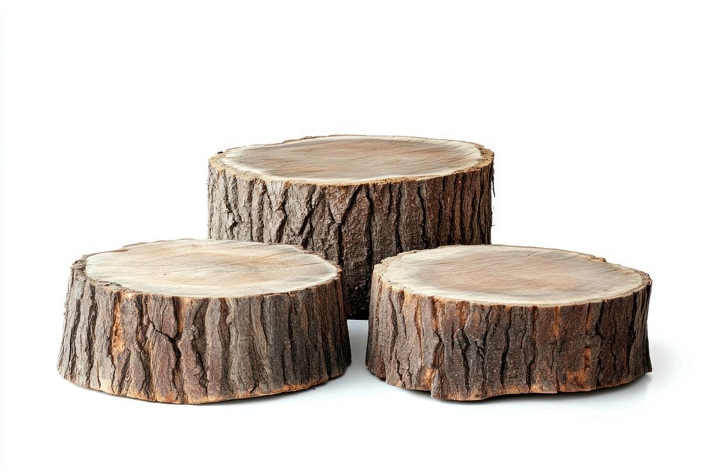 Wooden tree stump podiums decoration | Free Photo - rawpixel
