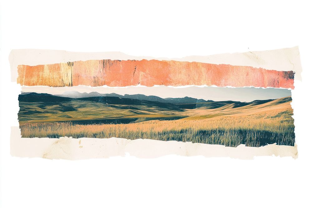 Landscapes border collage paper art | Free Photo - rawpixel