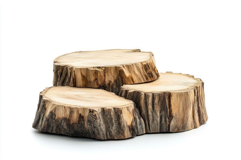 Wooden tree stump podiums natural | Free Photo - rawpixel