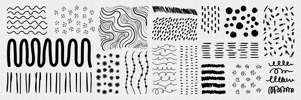 Abstract black ink patterns white | Free Vector - rawpixel
