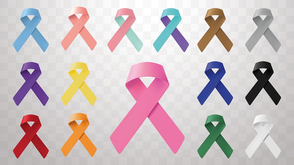 Various awareness ribbons different colors, | Free Vector - rawpixel