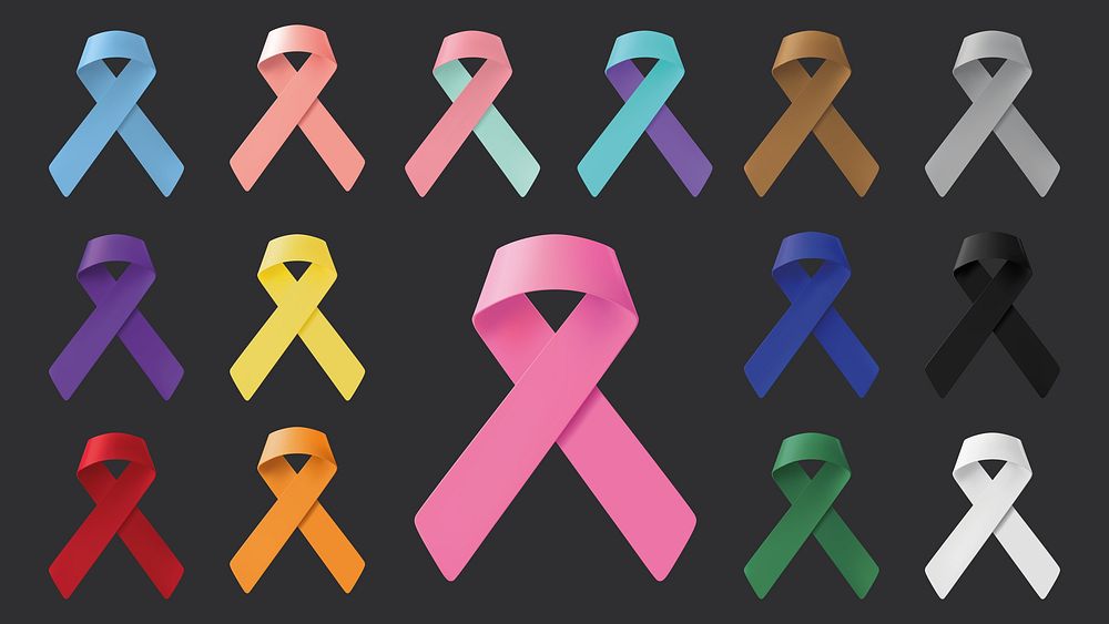 Colorful awareness ribbons various shades | Free Vector - rawpixel