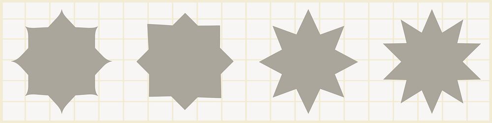 Geometric star shapes design, element | Premium Vector - rawpixel