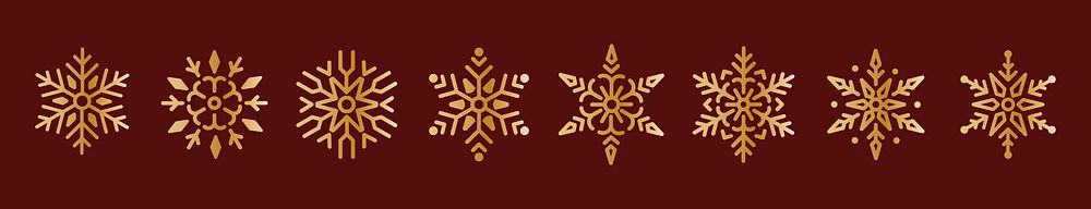 Golden snowflakes maroon background. Snowflakes | Premium Vector - rawpixel