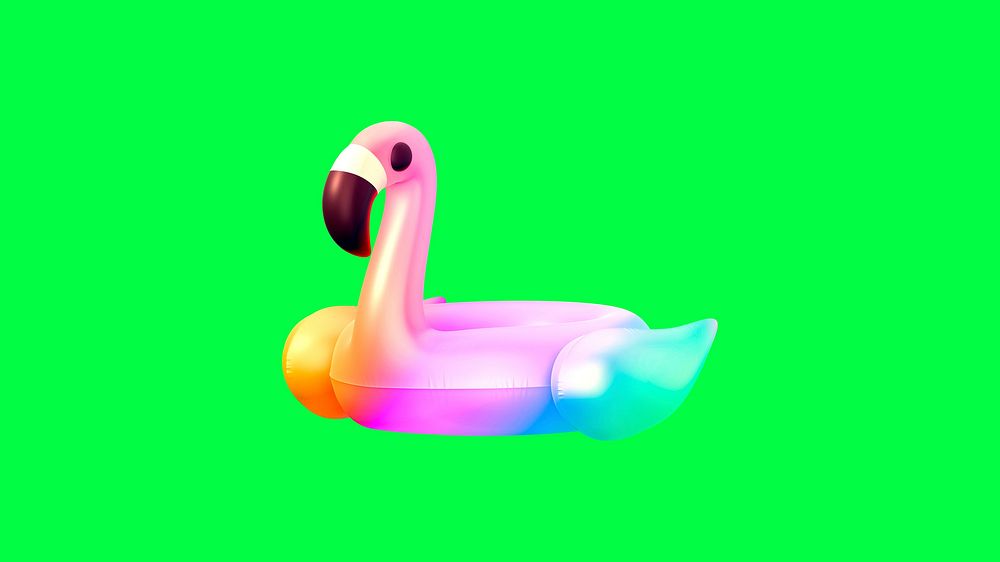 Aesthetic inflatable flamingo floatie, 3D | Free Photo - rawpixel