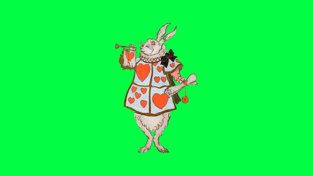 Whimsical rabbit playing trumpet | Free Photo - rawpixel