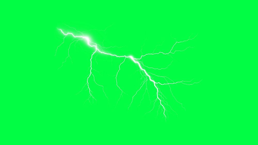 Thunder thunderstorm lightning green screen | Free Photo - rawpixel