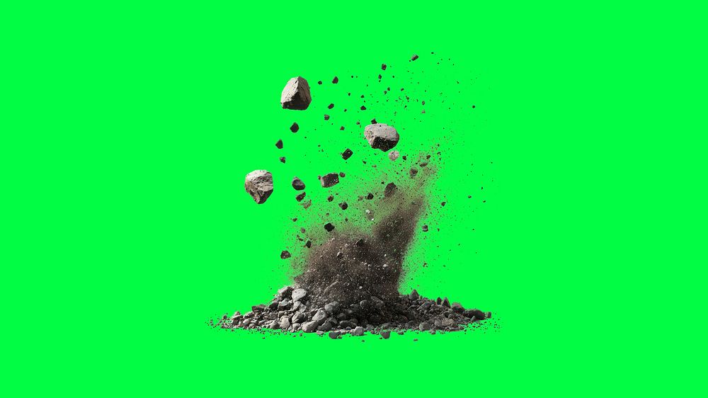 Pebble Ground Burst explosion particles | Free Photo - rawpixel