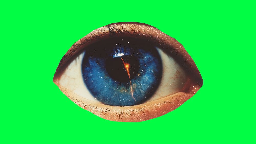 Vibrant eye green screen background | Free Photo - rawpixel
