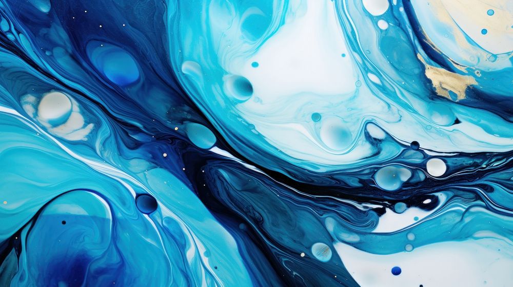 Swirling blue liquid patterns abstract | Free Photo Illustration - rawpixel