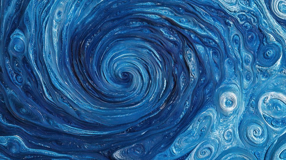 Swirling blue line patterns abstract | Free Photo Illustration - rawpixel