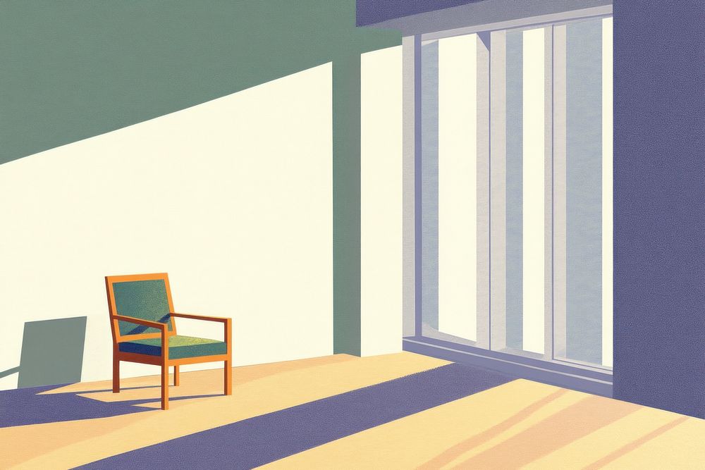 Random backdrop simple chair illustration. | Free Photo Illustration ...