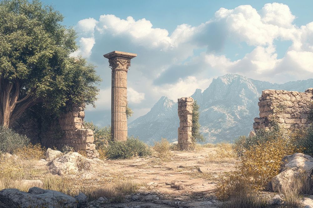 Random backdrop ruins architecture historical. | Free Photo - rawpixel