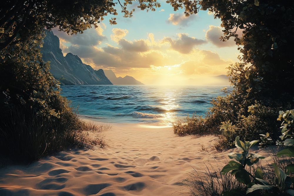 Random backdrop landscape waters beach. | Free Photo - rawpixel