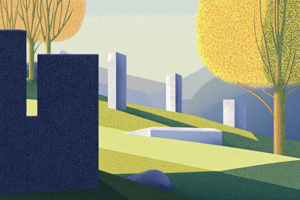 Random backdrop art illustration monuments. | Free Photo Illustration ...
